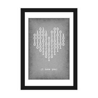 iCanvas "Binary Code Heart "I love you"" by GetYourNerdOn - Bed Bath & Beyond - 37409299
